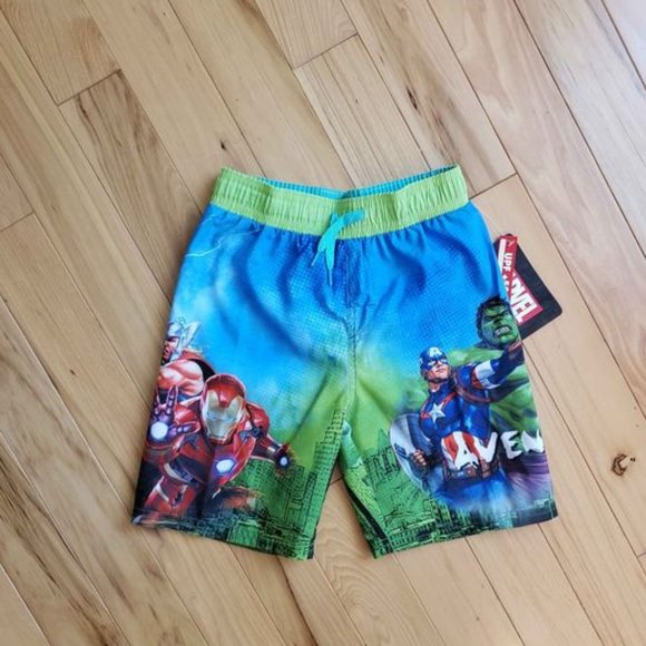 Avenger | Swim | Nwt Marvel Boys Avengers Swim Trunk Bathing Suit Hulk ...